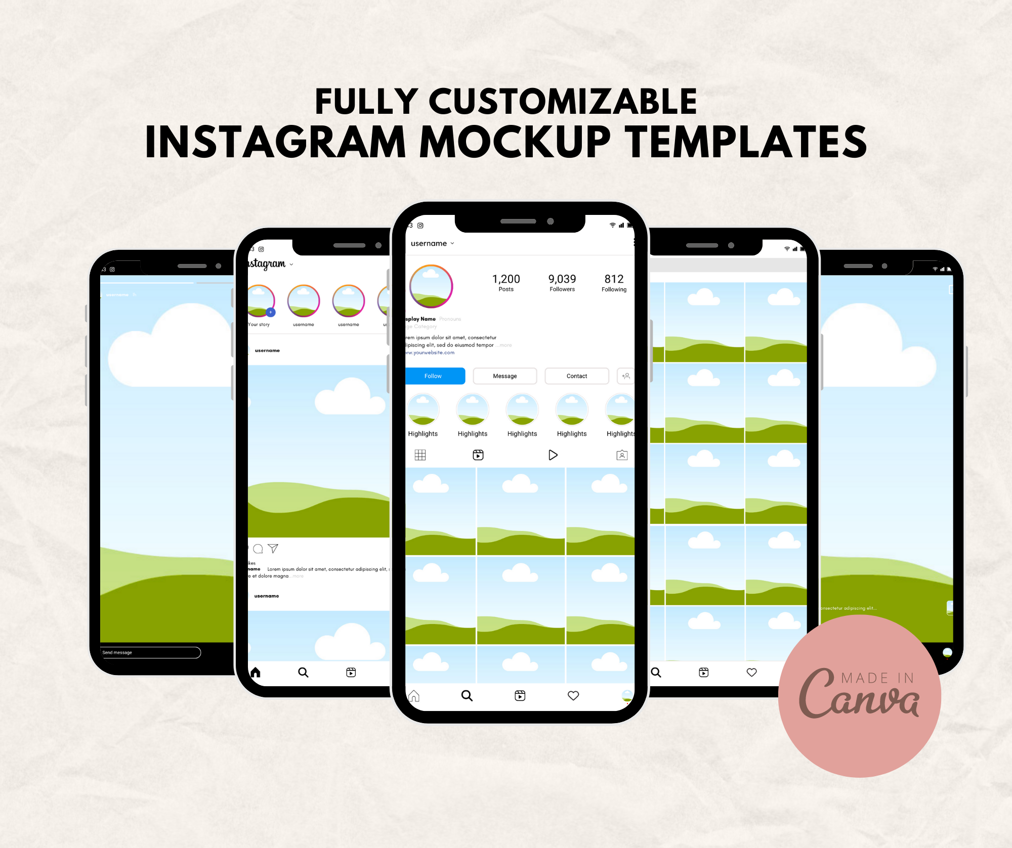 Instagram Mockup Template - Charm Erazo