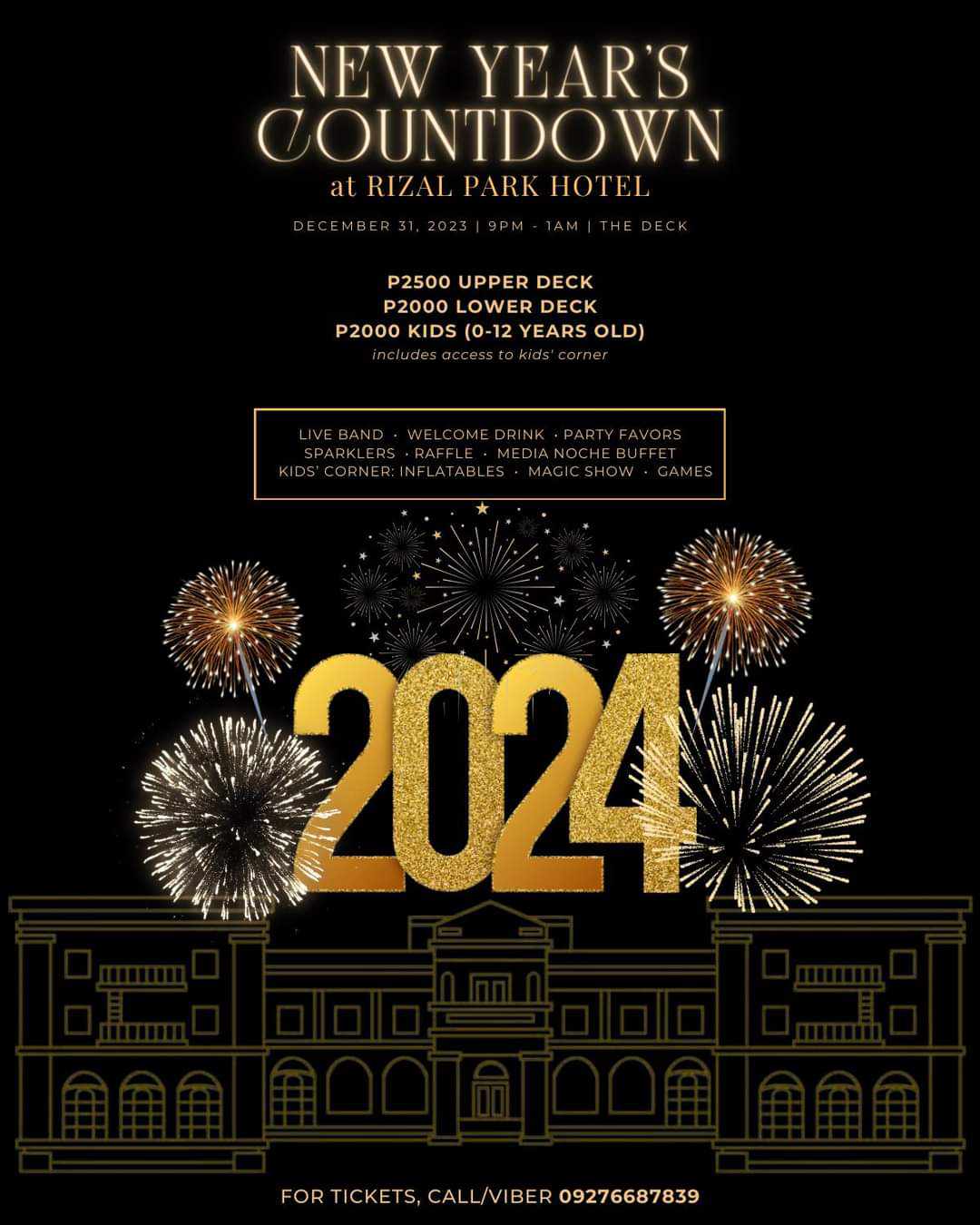 Manila’s most spectacular countdown party at Rizal Park Hotel - Charm Erazo
